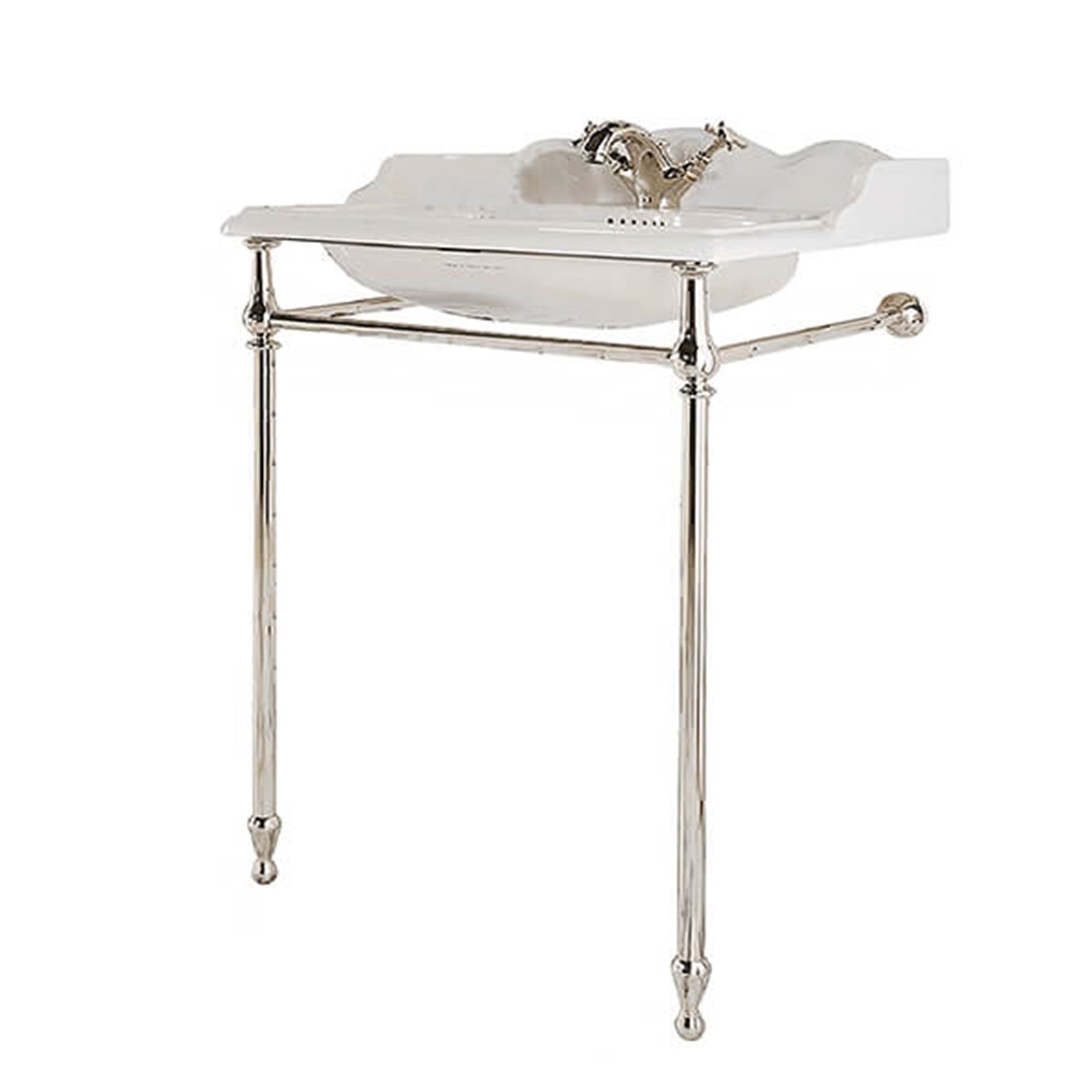 Single Washstand for 635mm Basin - Chrome - Washstand - Thomas Crapper ...