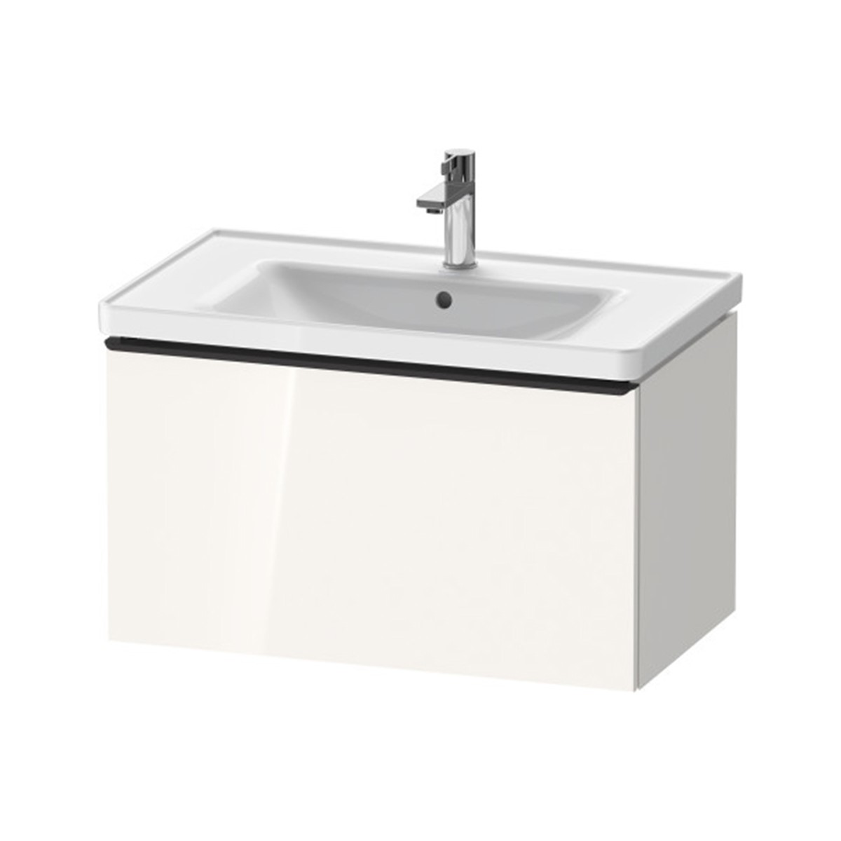 D-Neo Wall Mounted Vanity Unit Single Drawer with D-Neo Basin - 800 x ...